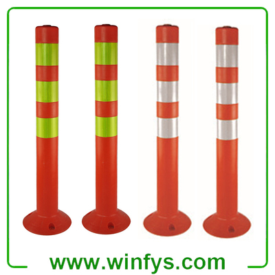 Reflective Traffic Warning Post